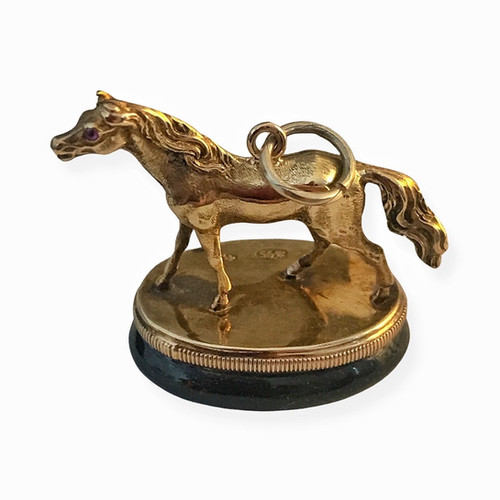 Late 19th Century Russian Horse Fob | TheAntiqueCollector
