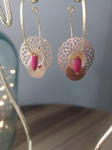 Rosace pierre rose | Terra Sorba