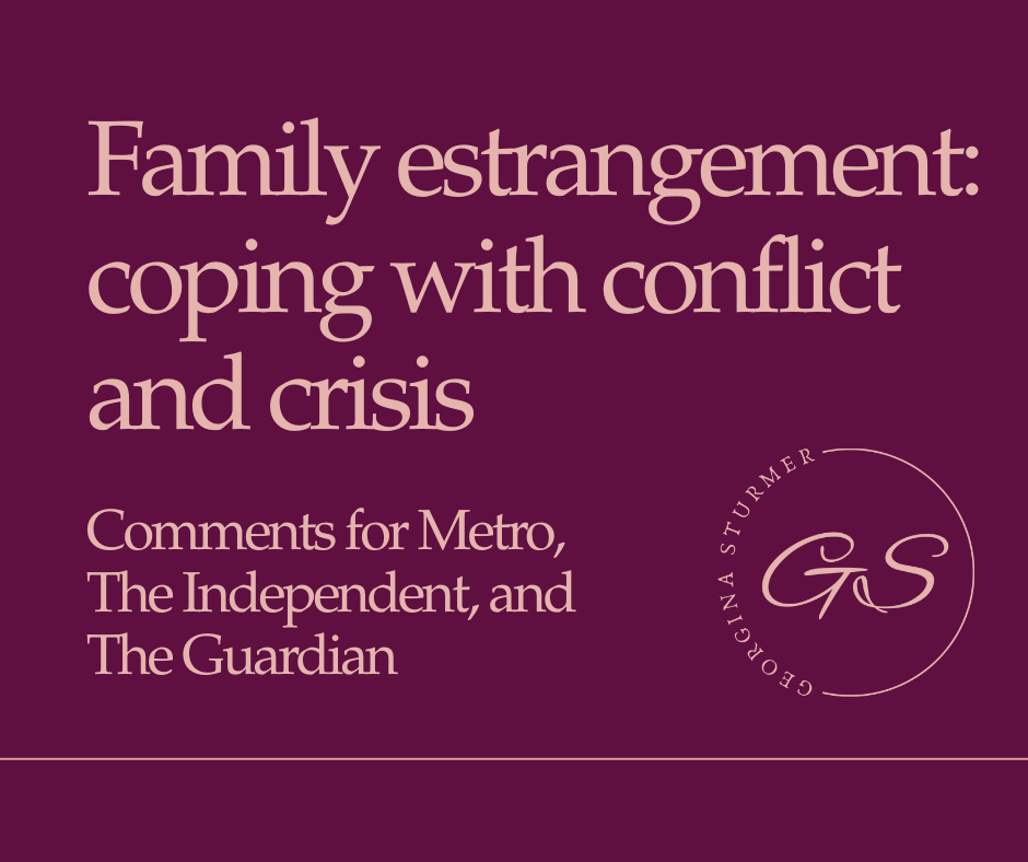 Family estrangement: coping with conflict and crisis