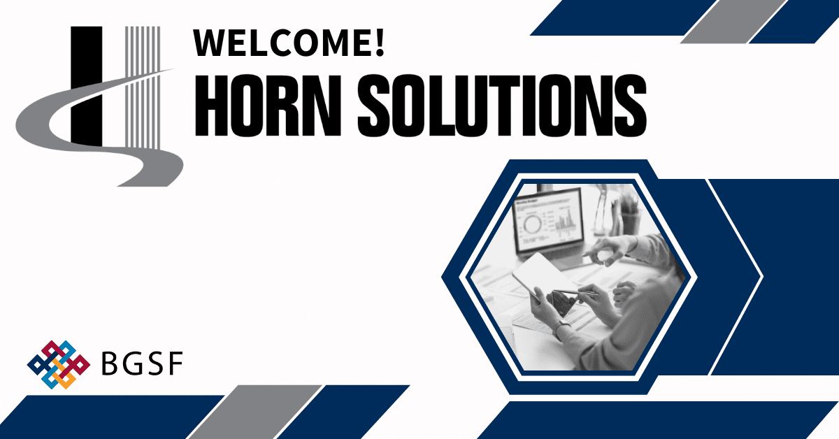 BGSF Welcomes Horn Solutions!