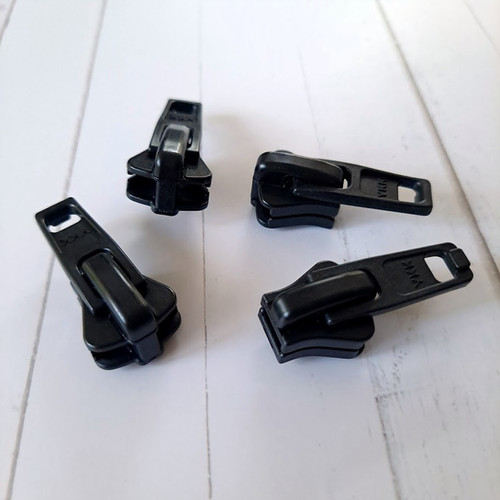 YKK #10 Vislon Plastic Auto Lock Slider - Black 580 - ea | Zippers On ...