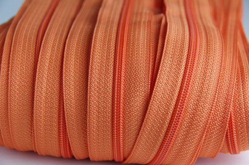 YKK #4.5 Nylon Zipper chain Pumpkin colour 523 | Zippers On The Roll
