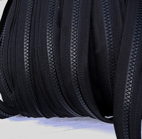 YKK Vislon #5 Continuous Chunky Moulded Plastic Teeth Zipper Tape ...