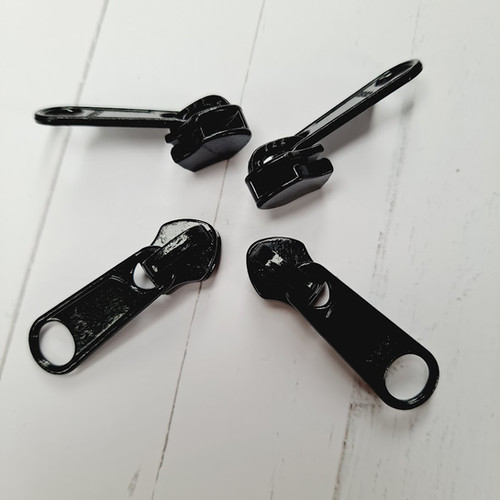 YKK #8 Reverse Long Pull Slider 580 Black Suit YKK #8 Nylon Coil Zipper ...