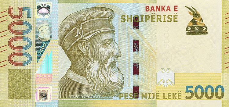Albanien: Neue Banknotenserie wurde vorgestellt