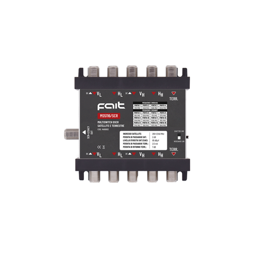 MS5116/SCR - Multiswitch DSCR terrestre e satellite | FAIT srl