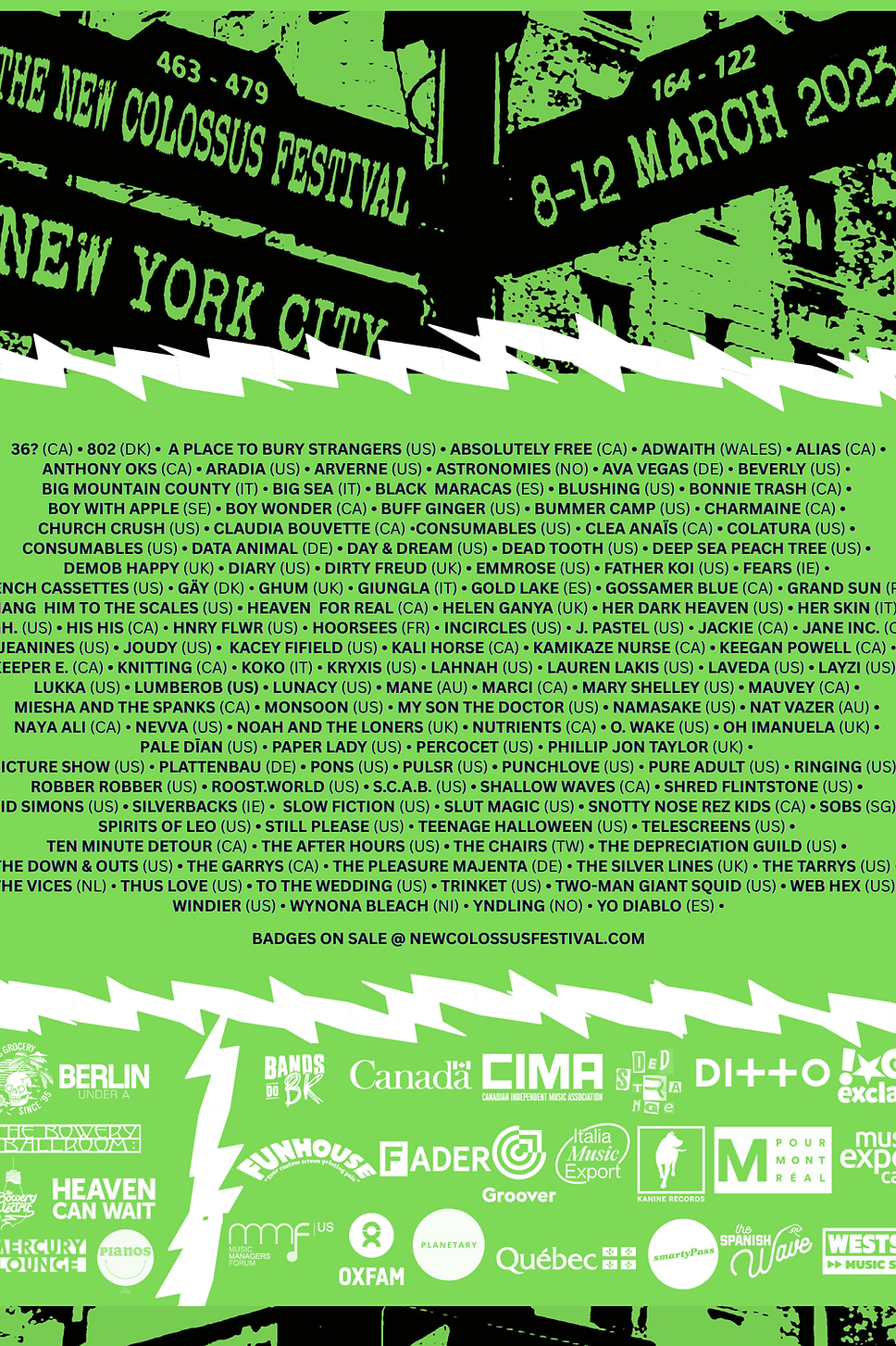 PAST LINEUPS | The New Colossus