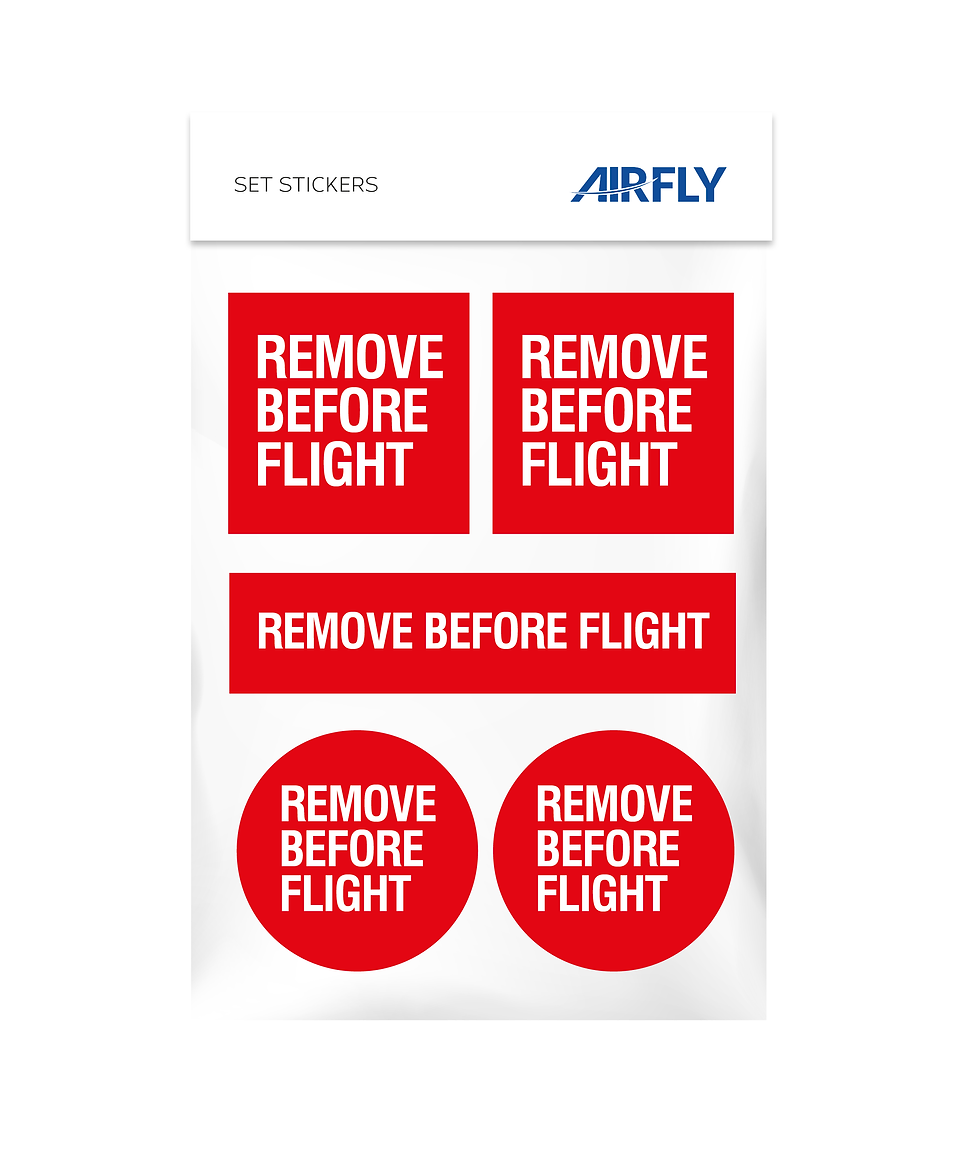 Stickers - Remove Before Flight | Airfly