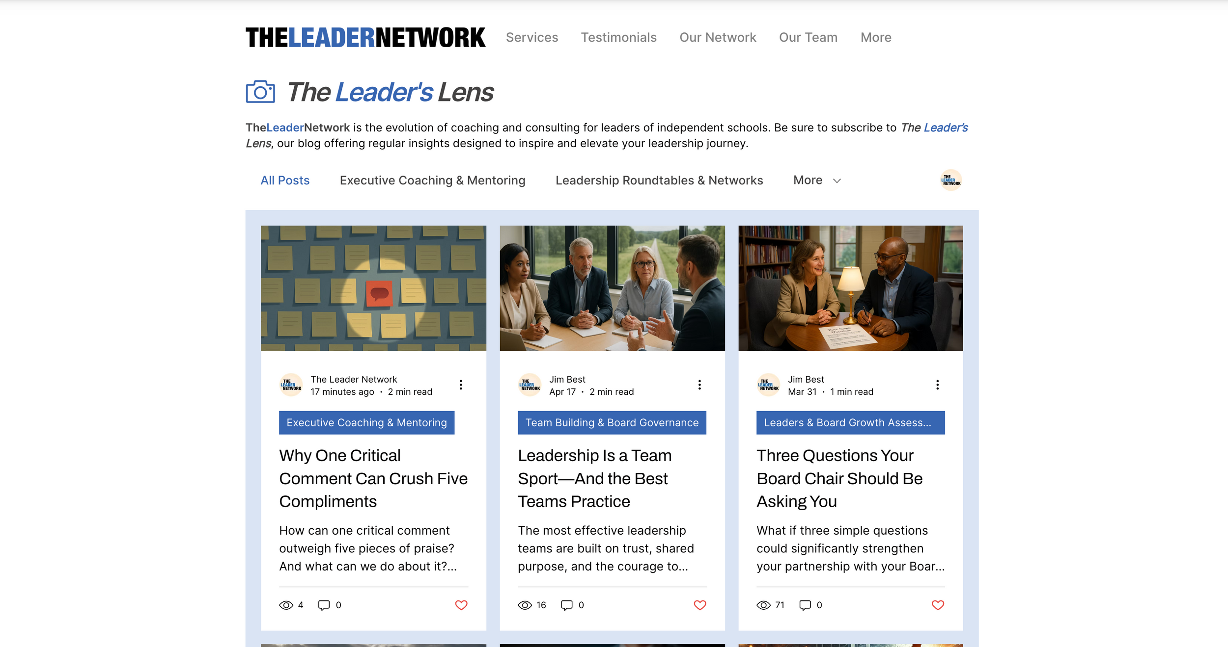 The Leader's Lens | TheLeaderNetwork