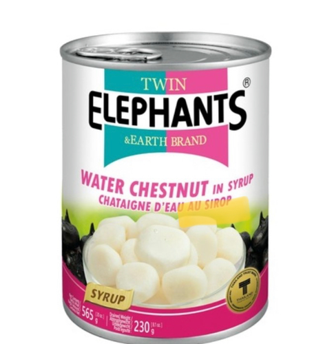 Twin elephants water chestnut in syrup - 565g | Ginza Market Kuwait
