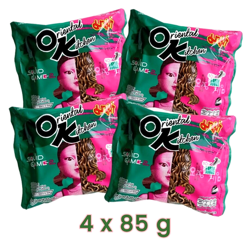 Squid game noodles spicy korean squid ink flavour - Multipack 4 pcs | Ginza Market Kuwait