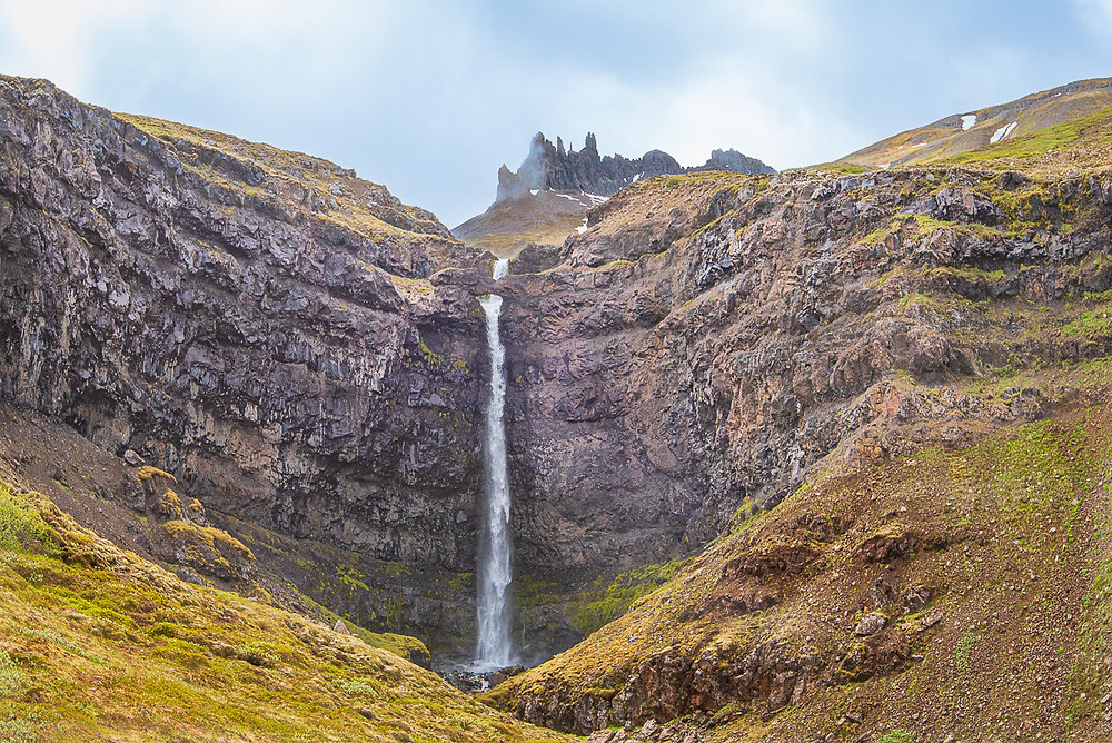 Flögufoss waterfall in the East Region