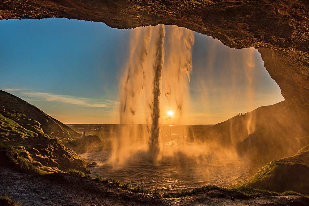 Seljalandsfoss the waterfall you can walk behind