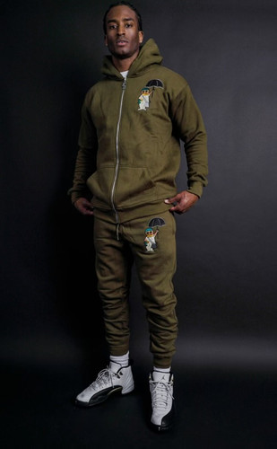 Olive Green Classic Drippin suit | Kickz Drippin UNLTD