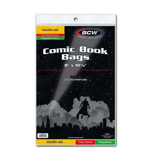 Combo Pack Golden Age Comic Backing Boards & Resealable Thick Bags | E ...