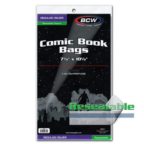 Combo Pack Silver Comic Backing Boards & Bags-Resealable | E & R Sports ...