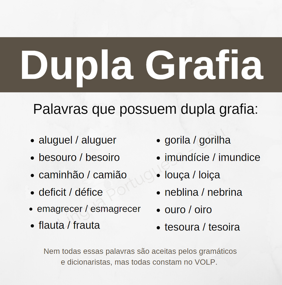 Dupla Grafia