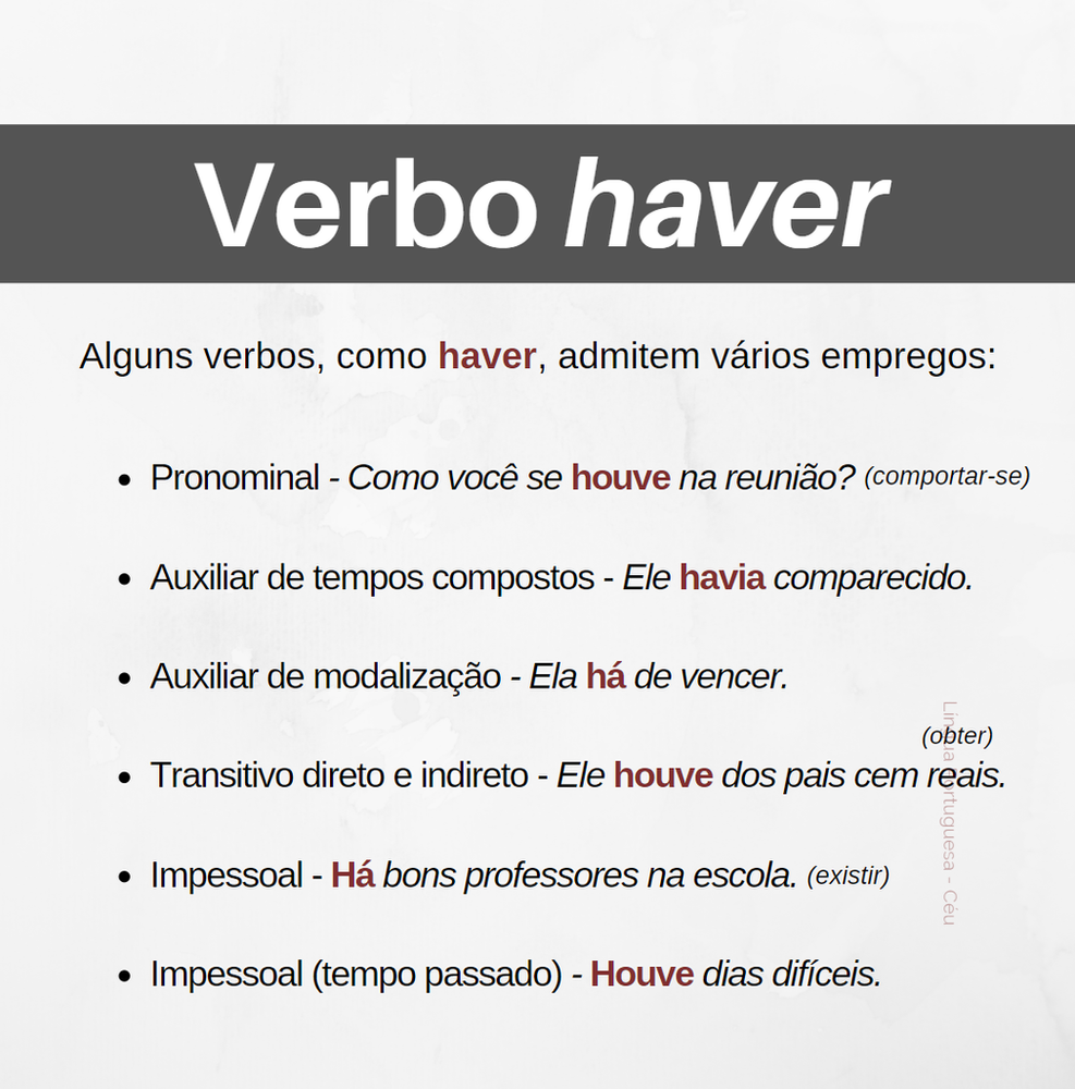 O Verbo Haver