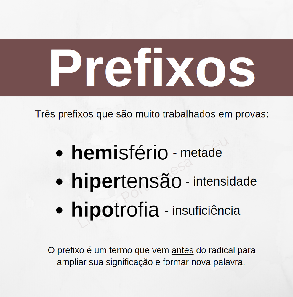 Prefixos