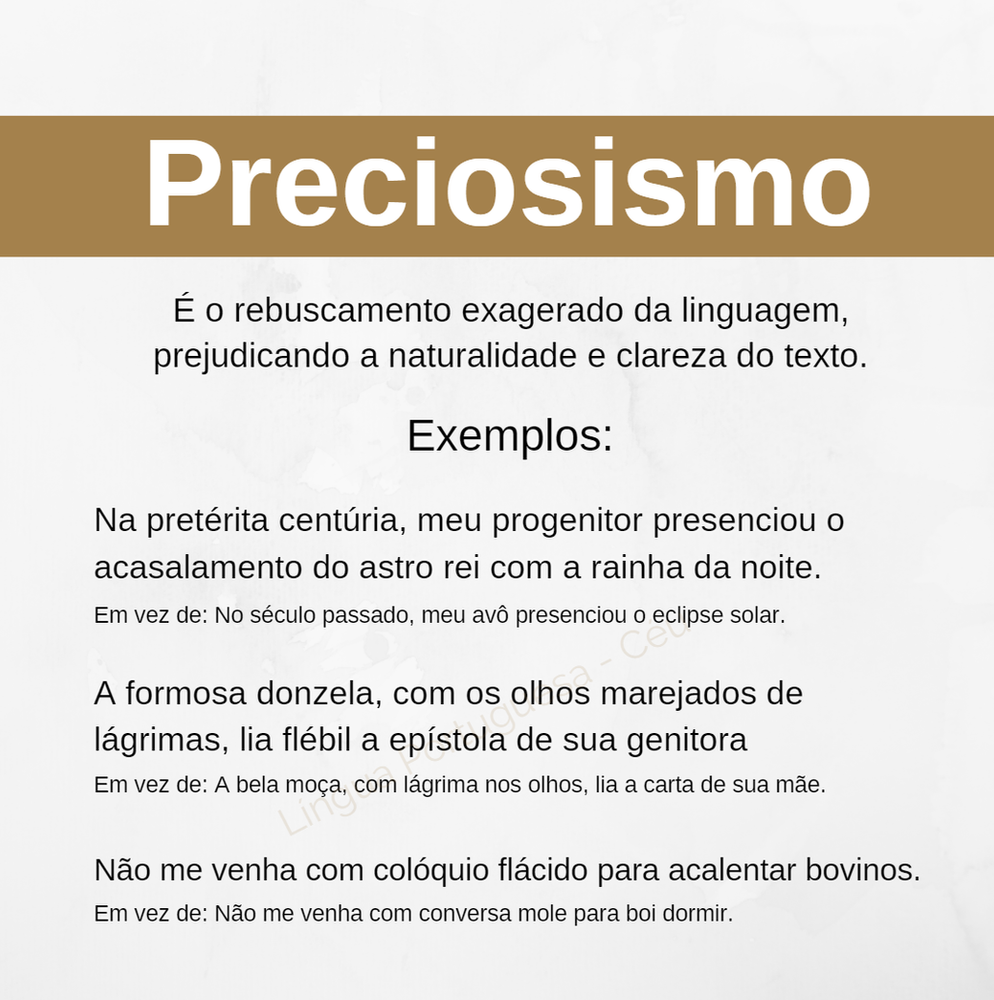O que é Preciosismo