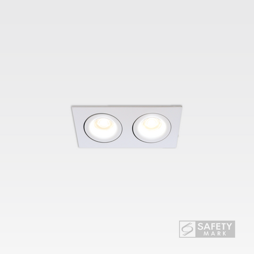 Soleil Spotlight (White, Double, Square) | shioklighting