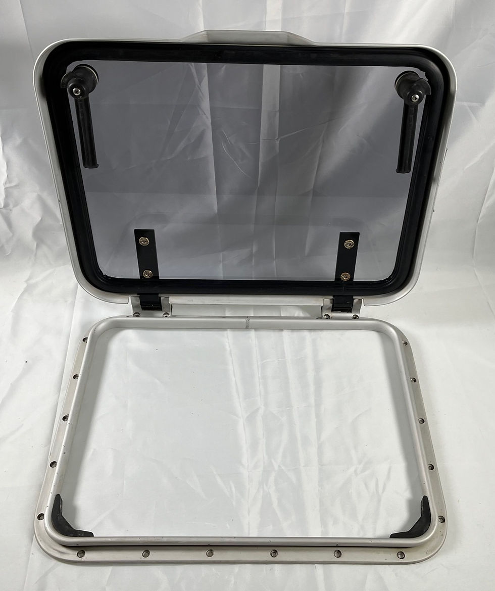 Lewmar Hatch - pre/post refurbishment