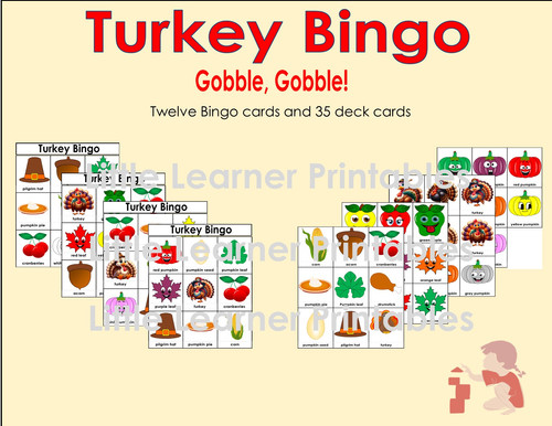 Turkey Bingo Game | Little Learner