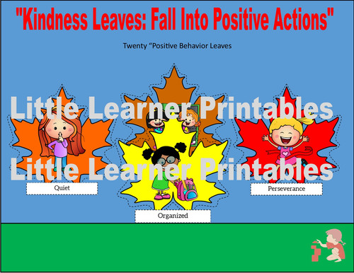 Kindness Leaves Clipart | Little Learner