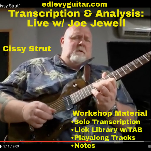 Transcription & Analysis: Joe Jewell | Ed Levy Guitar