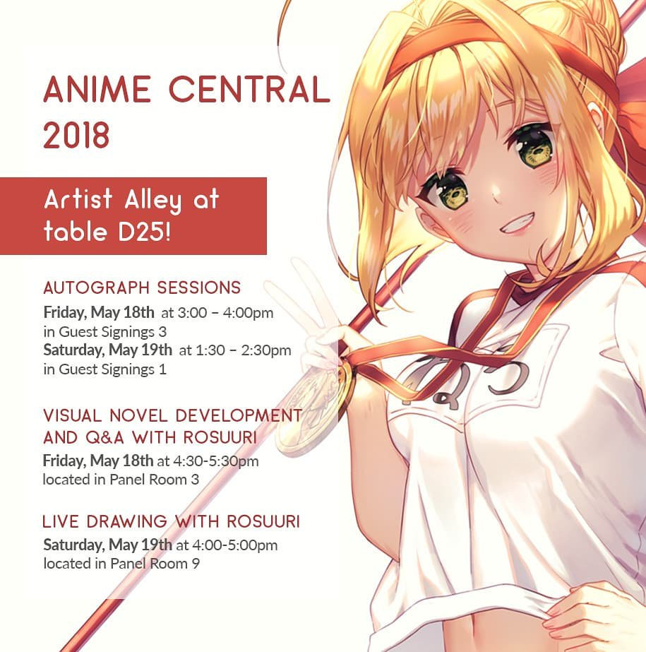 Anime Central | Events | Rosuuri - Illustration and Character Design
