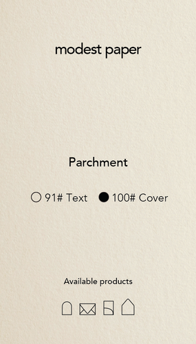 Paper Swatch Parchment | Modest Paper