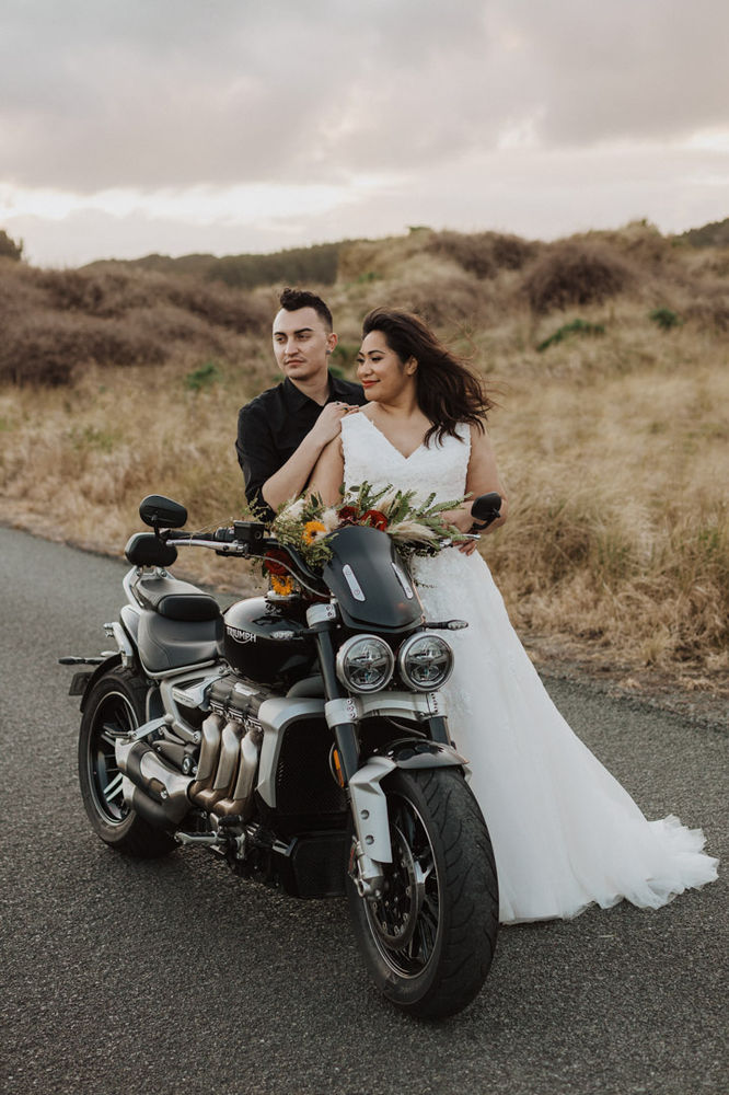 Invercargill // Motorbike Styled Wedding Shoot