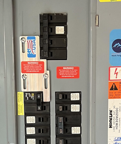 Model HOM4P Square D Homeline 200 Amp 4-Pole Main Interlock Kit | GenSafety