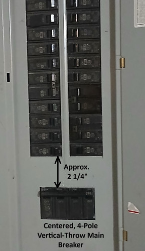 GEBOT4P Gen Interlock Kit for Bottom-Mount Main 4-Pole GE Panels ...