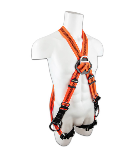Four D-Ring Cross Body Harness with Pass through Leg Buckles: Universal ...