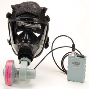 MSA HE Filter OptimAir Mask-Mounted PAPR Assembly | Bayshore Safety