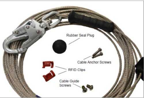 Miller 130'' Galvanized Steel Replacement Cable Kit | Bayshore Safety