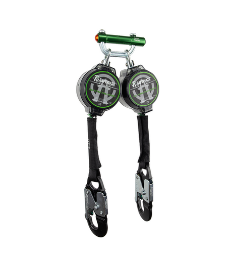 7' Dual Leg Web Retractable with Aluminum Snap Hooks | Bayshore Safety