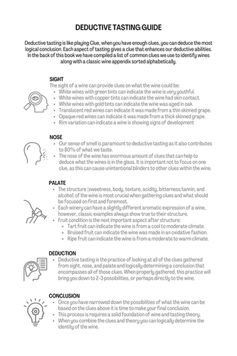 Deductive Tasting Guide | JWaugh Education