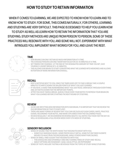 How to Study to Retain Information | JWaugh Education