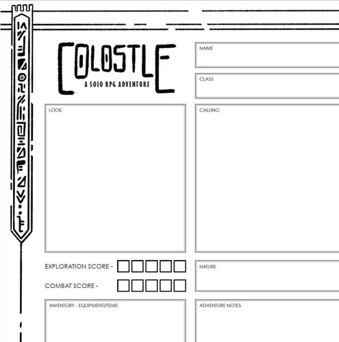 Character Sheet | Colostle.com