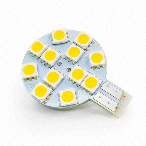LED Bulb With Miniature Wedge Connector (T10) On The Side | 12 LEDs ...