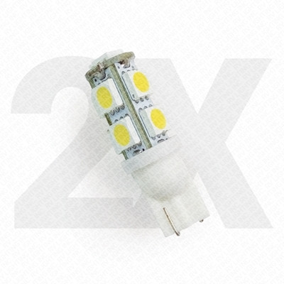 Two (2) 921 LED Bulbs, With T10 Connector | 9 LEDs | Red Wagon Distribution