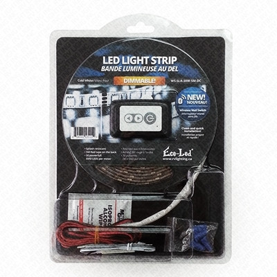 16ft Roll of 10mm Cold White LED Strip | With Wireless Dimmer (Kit ...
