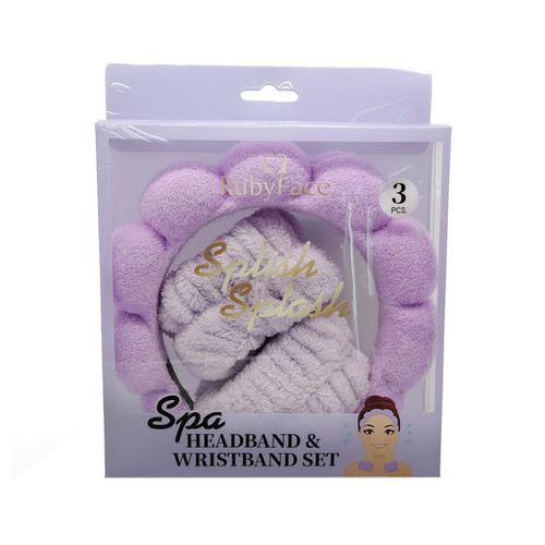 Ruby Face Spa Headbrand & Wristband Set | ATMOSFERA