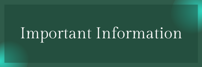 Important Information