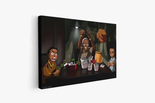 Boondocks "Double Up" Paid in Full Canvas | Ced Da Vinchi