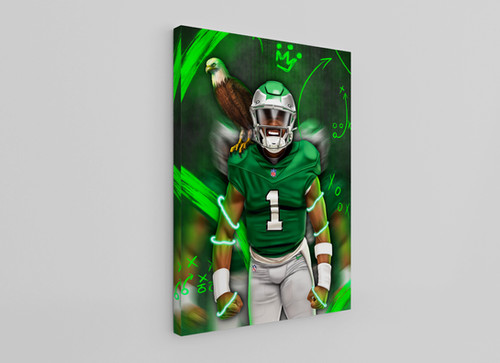 "Jalen Hurts" Canvas | Ced Da Vinchi