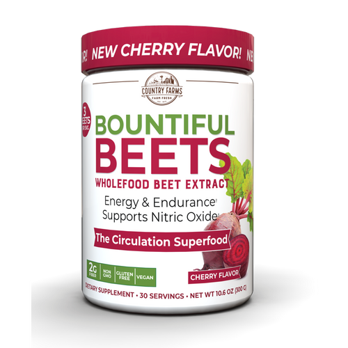Country Farms Bountiful Beets Powder (30 Servings), Cherry | AA Lovell