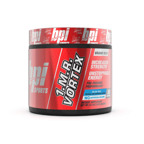 BPI 1.M.R Vortex Pre-Workout (50 Servings), Blue Raz | AA Lovell